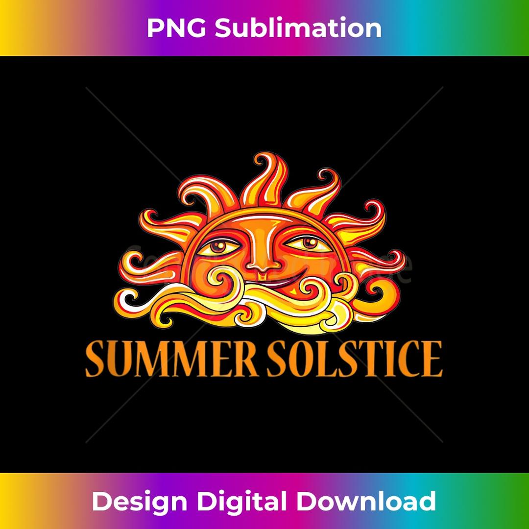 Curly Sun Summer Solstice - Sublimation-Ready PNG File | Inspire Uplift