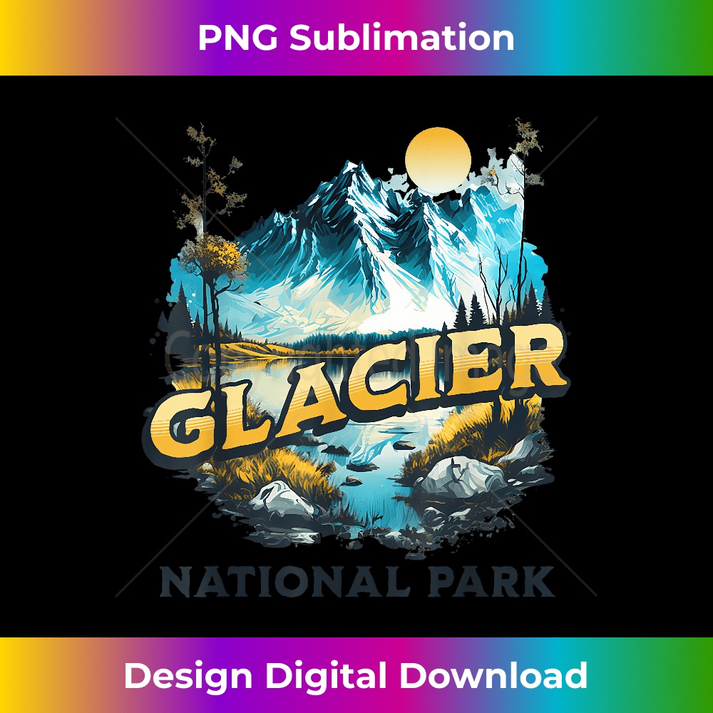 Glacier National Park - Digital Sublimation Download File | Inspire Uplift