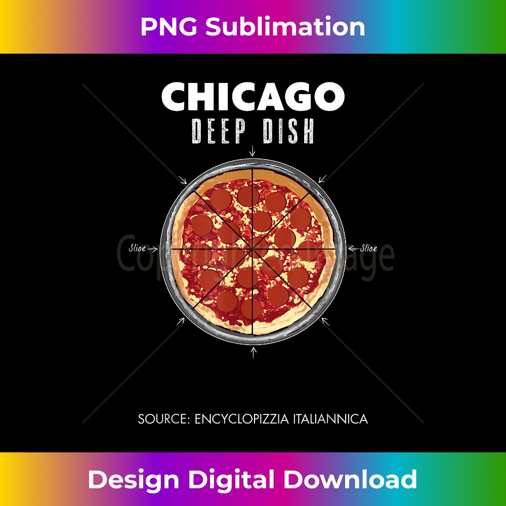 Chicago Deep Dish Pan Pizza - PNG Transparent Sublimation De - Inspire ...