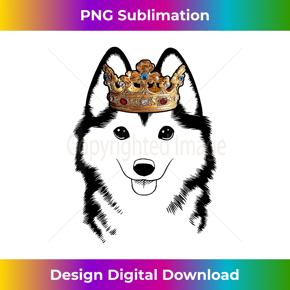 Pomsky Dog Wearing Crown - Professional Sublimation Digital | Inspire ...