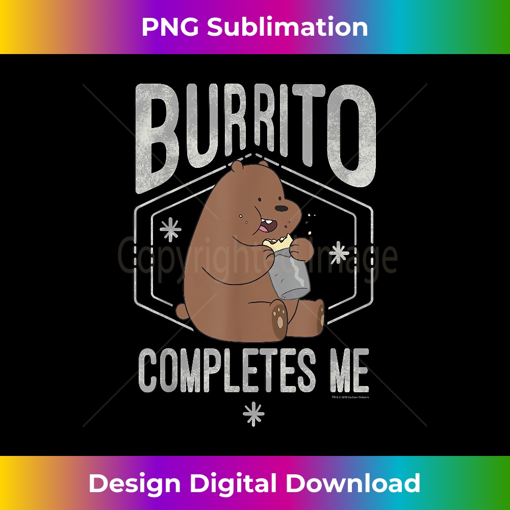 CN We Bare Bears Grizzly Burrito Completes Me - Retro PNG Su | Inspire ...