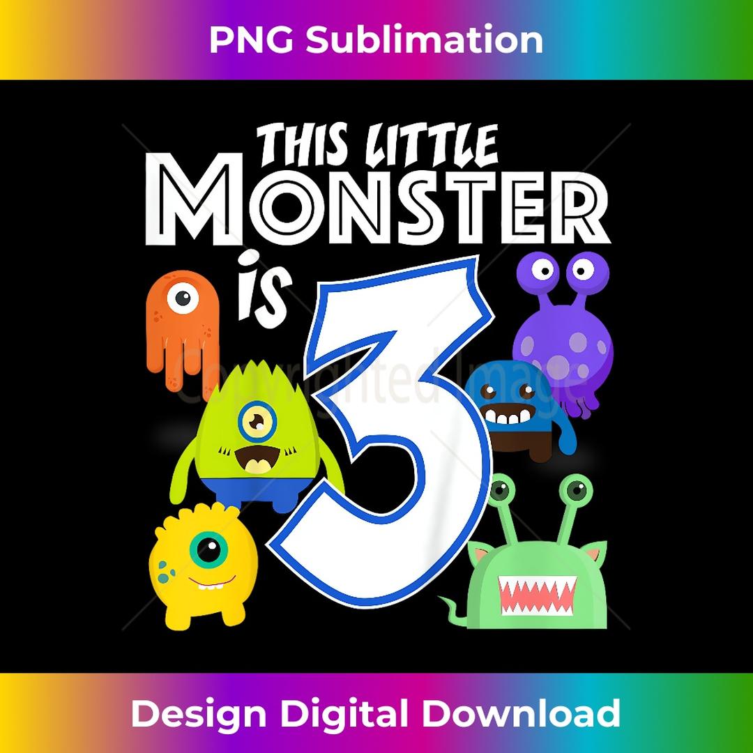 Kids 3 Year Old Monster Birthday Party Alien Monsters 3rd Gi | Inspire ...