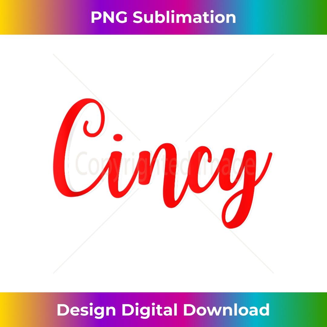 Cincinnati Ohio Classic Red Script Cincy City Vacation Gift | Inspire ...