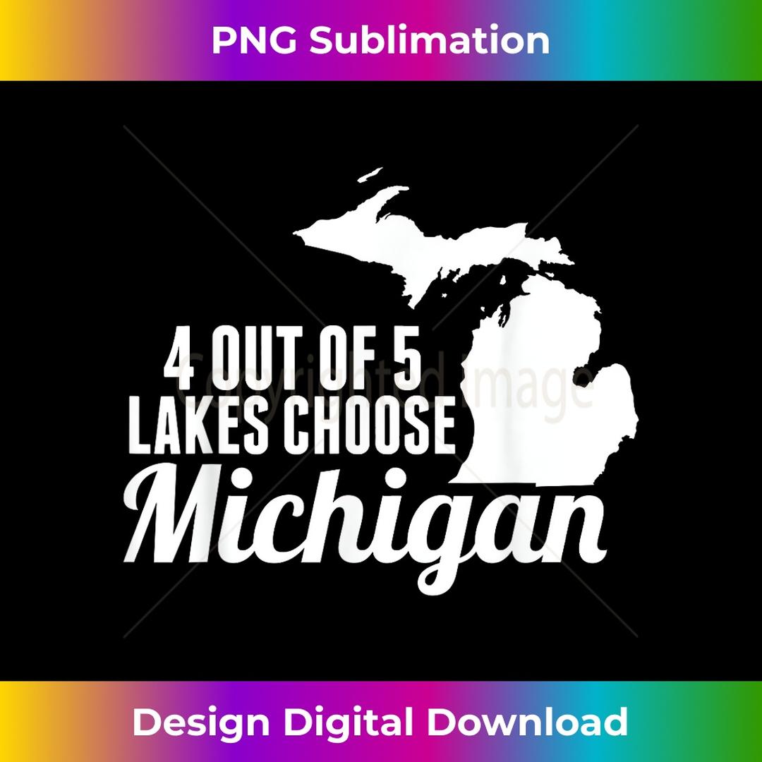 4 out of 5 Lakes Choose Michigan Map Mitten - Stylish Sublim | Inspire ...