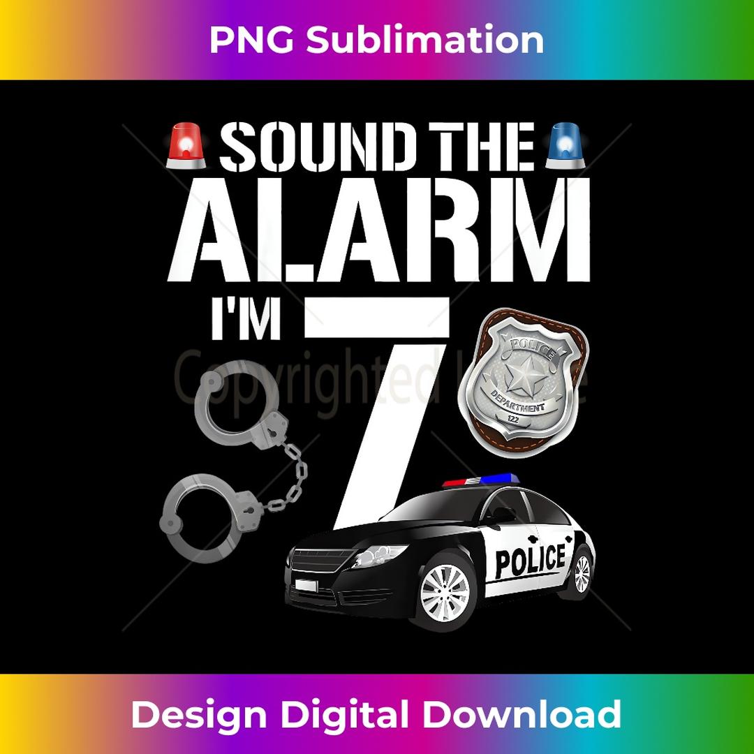 Kids 7 Year Old Police Birthday Officer Cop Car 7th Gift For | Inspire ...