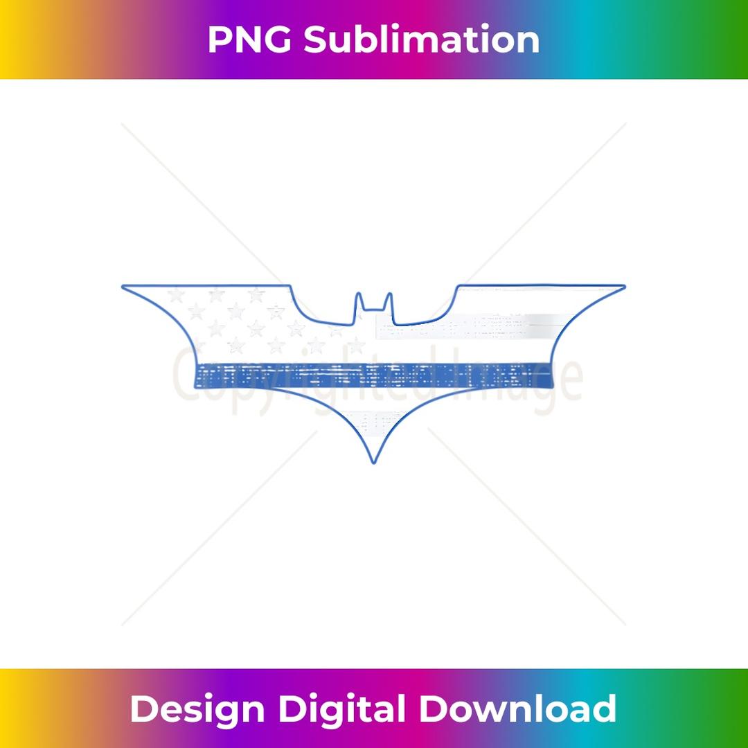 Womens Thin Blue Line Bat Logo American Flag Police Officer | Inspire ...