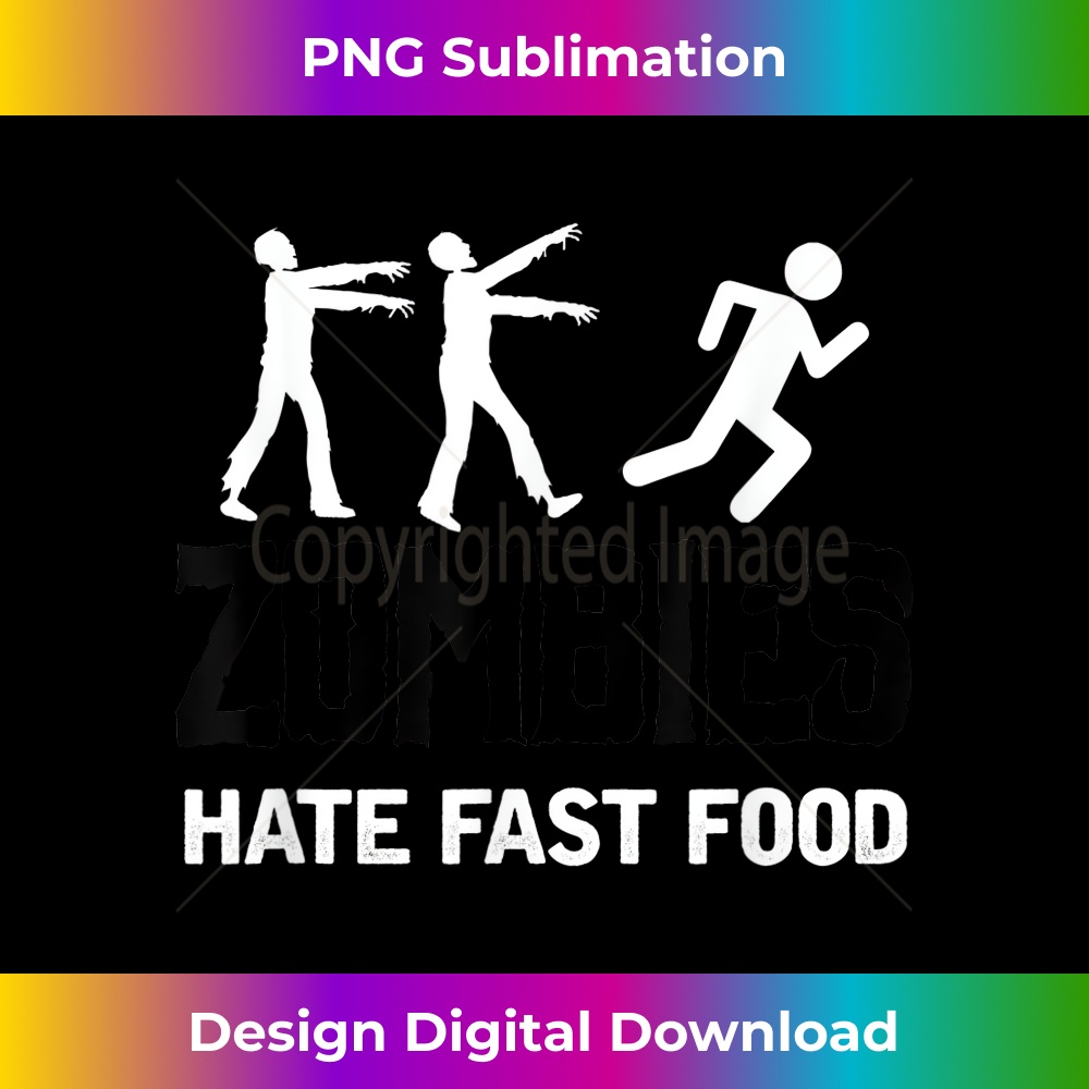 Funny Halloween Zombies Hate Fast Food - High-Resolution PNG | Inspire ...
