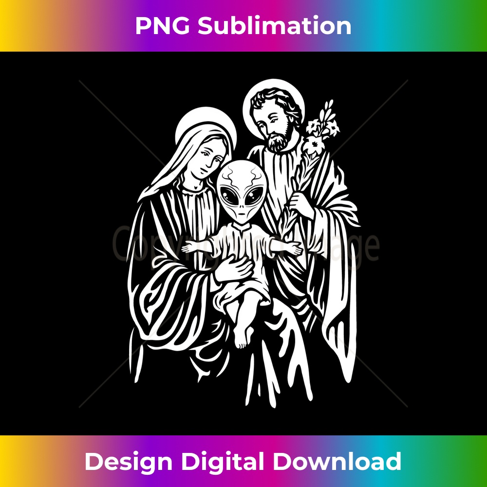 Alien Baby Jesus, Mary And Joseph Attend Pagan Atheist Party | Inspire ...