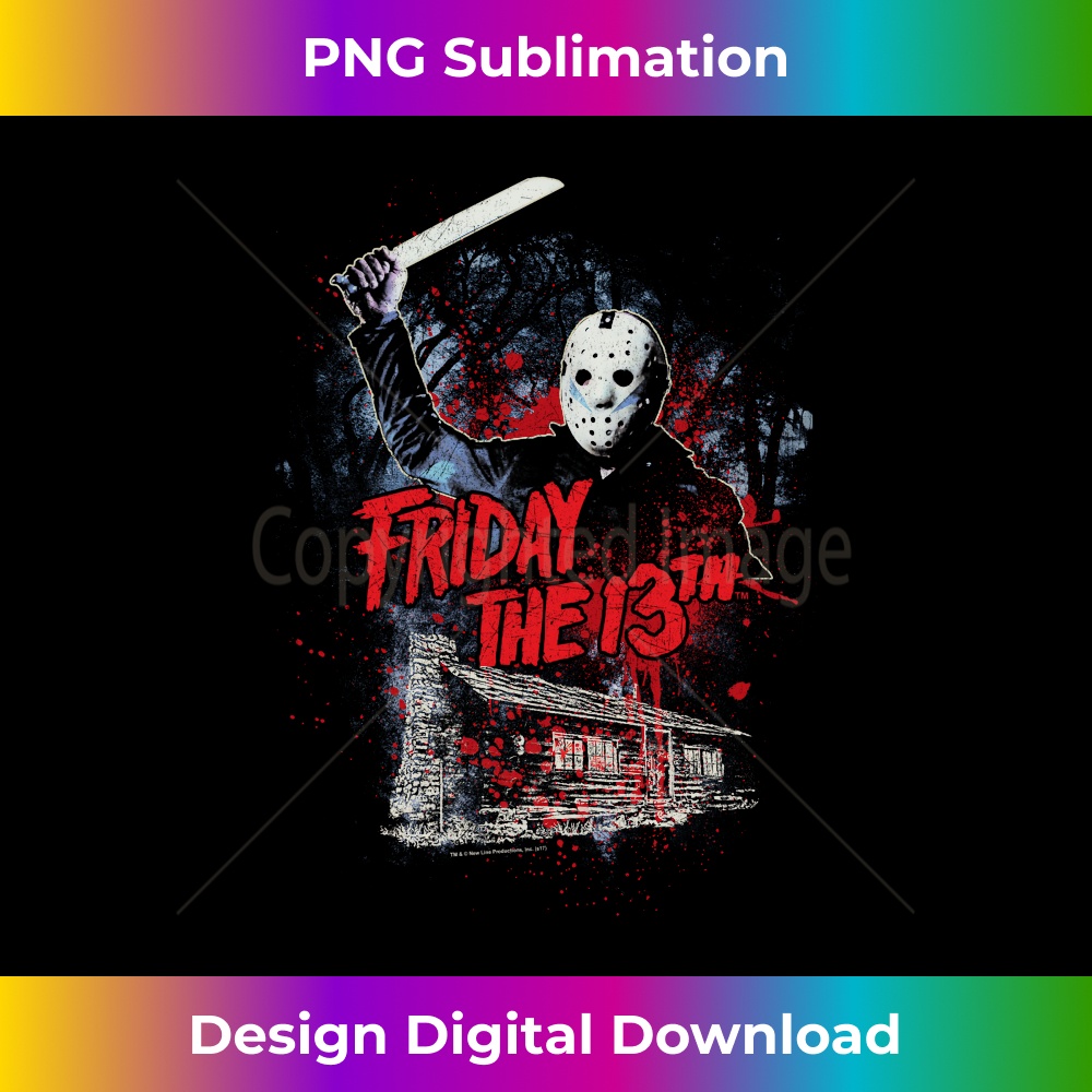 Friday the 13th Jason Cabin - Sublimation-Ready PNG File | Inspire Uplift