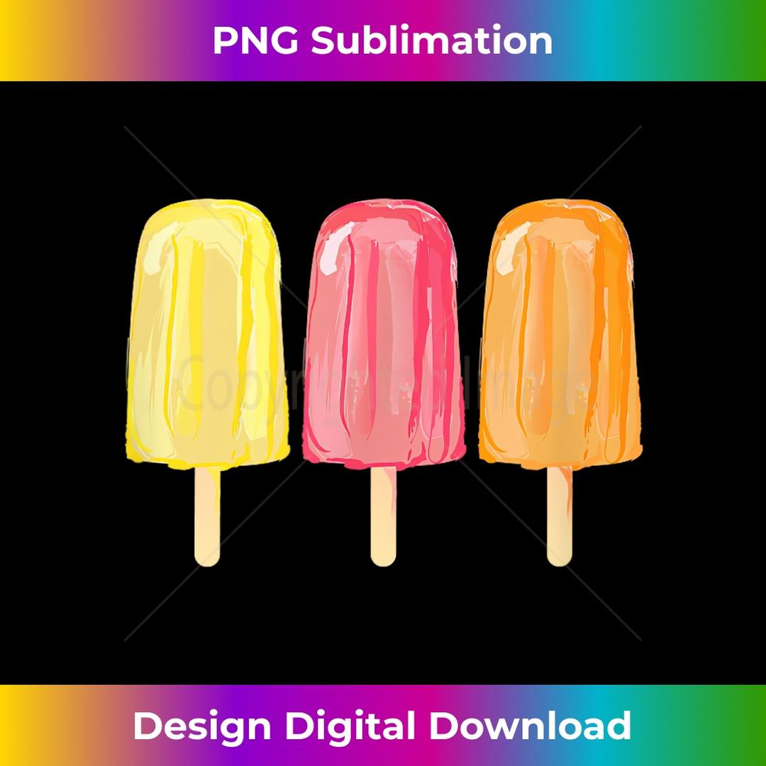 Colorful Summer Popsicle Creamsicle Ice Cream Lover - PNG Su | Inspire ...