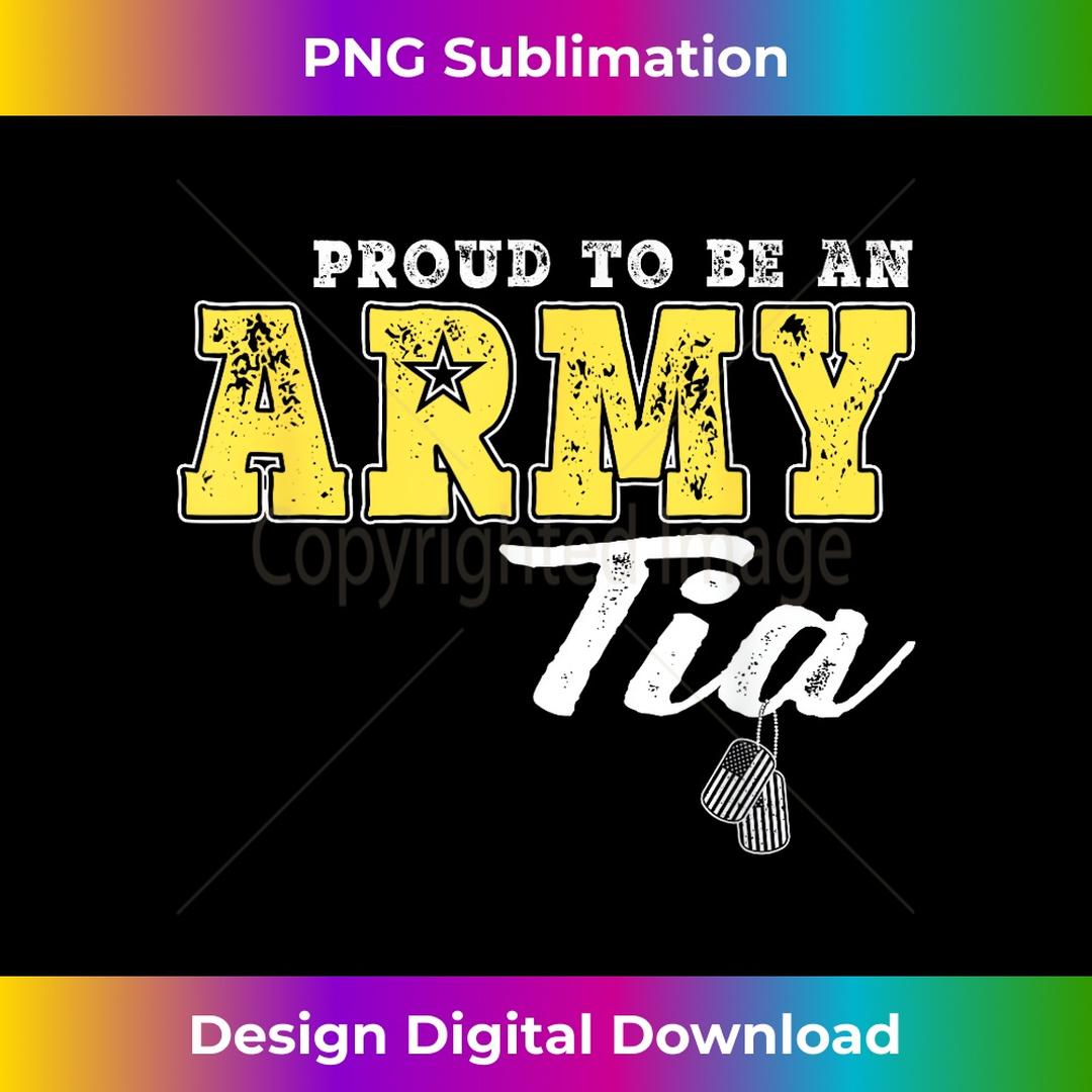 Proud To Be An Army Tia US Flag Dog Tags Military Aunt 2 - U | Inspire ...
