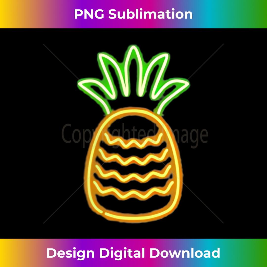 80s Retro Glowing Sign Design Aloha Pineapple Pocket - Signa | Inspire ...