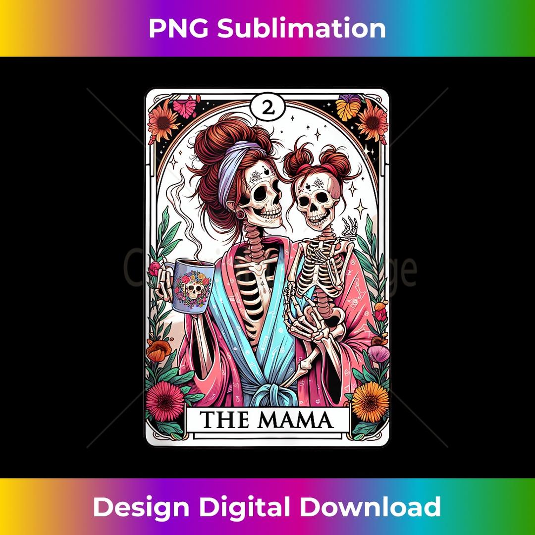 The Mama Tarot Card Mother's Day Mom and Baby Girl Skeleton | Inspire ...