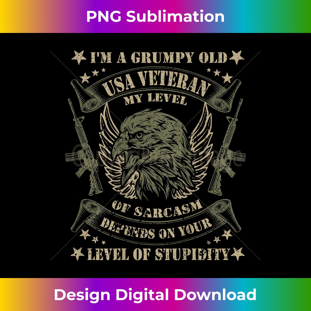Grumpy Old Veteran - Special Edition Sublimation PNG File | Inspire Uplift