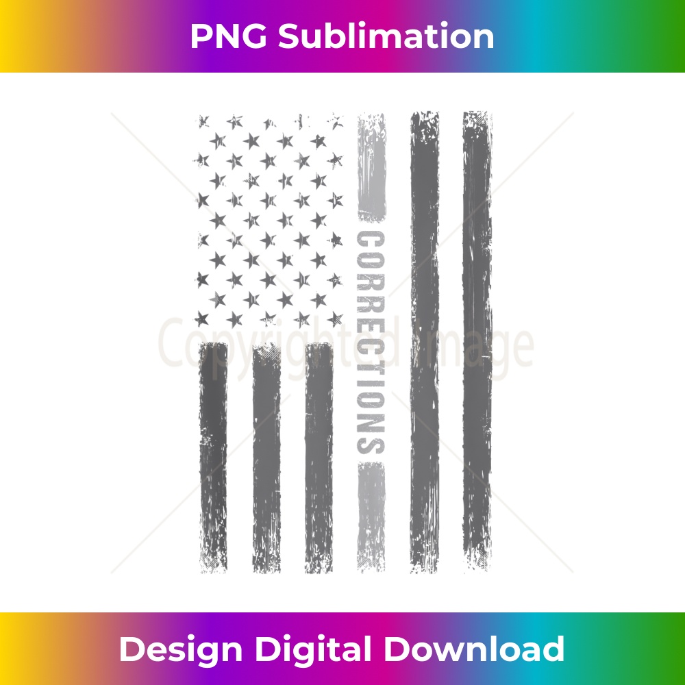 Correctional Officer Gifts Distressed American Flag Design T | Inspire ...