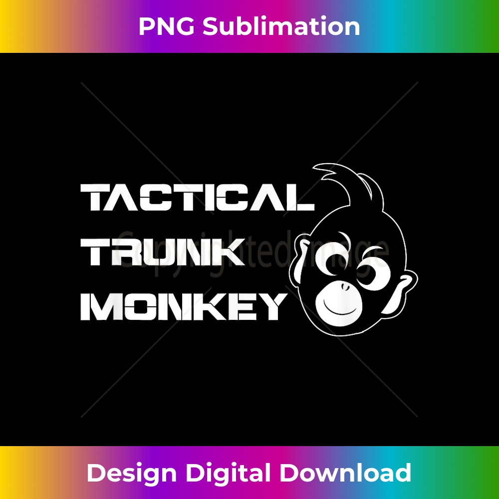 Tactical Trunk Monkey T Shirt - Sublimation-Ready PNG File | Inspire Uplift