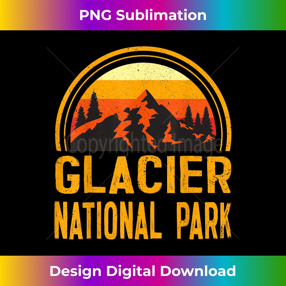 Glacier National Park - Artistic Sublimation Digital File | Inspire Uplift