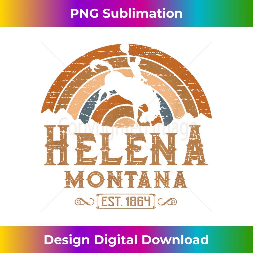 Helena Montana MT Retro Style Rodeo Cowboy - Instant Sublima | Inspire ...