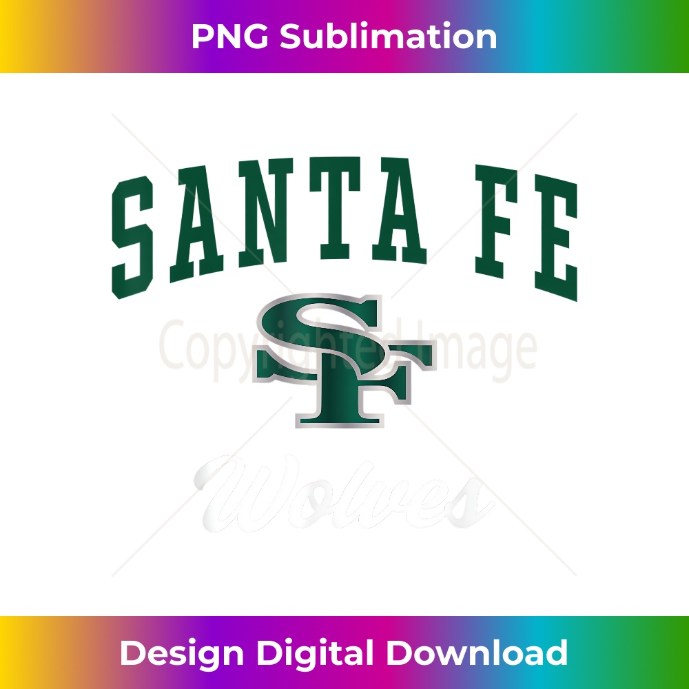 Santa Fe High School Wolves - Modern Sublimation PNG File | Inspire Uplift