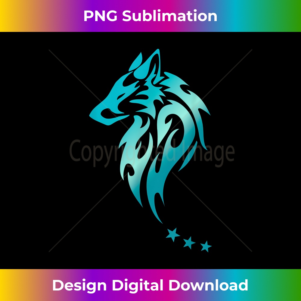 Cute Wolf Stars Tribal Hawaiian Tattoo Lover - Creative Subl | Inspire ...