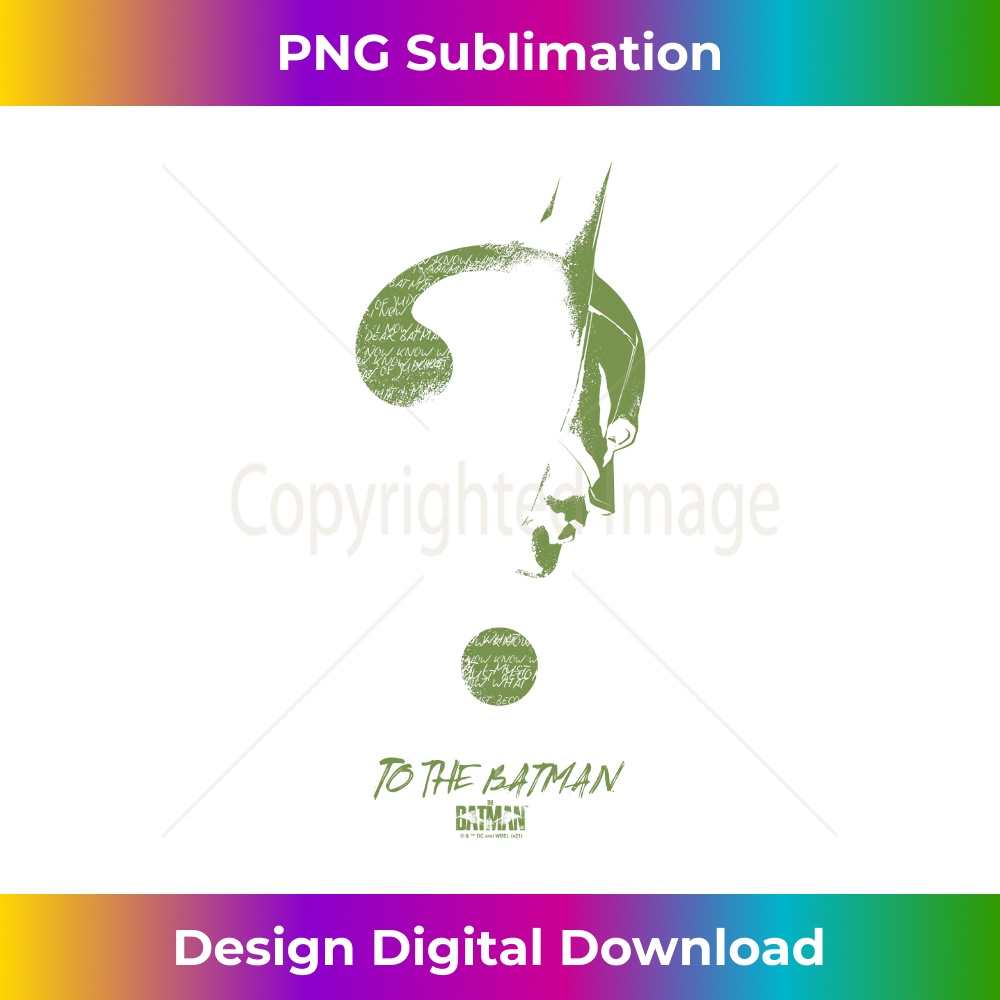 The Batman The Riddler Split Design To The Batman Logo Long - Inspire ...