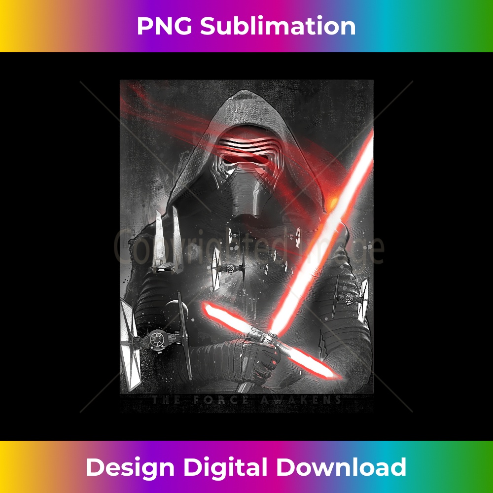 Star Wars The Force Awakens Kylo Ren Lightsaber Portrait Tan | Inspire ...