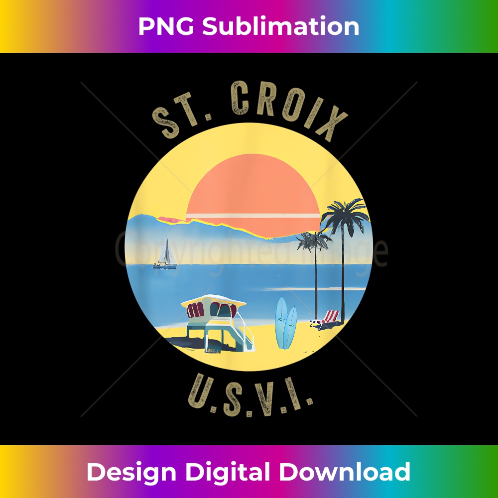 St. Croix Souvenir Apparel - Retro Vintage St. Croix 1 | Inspire Uplift