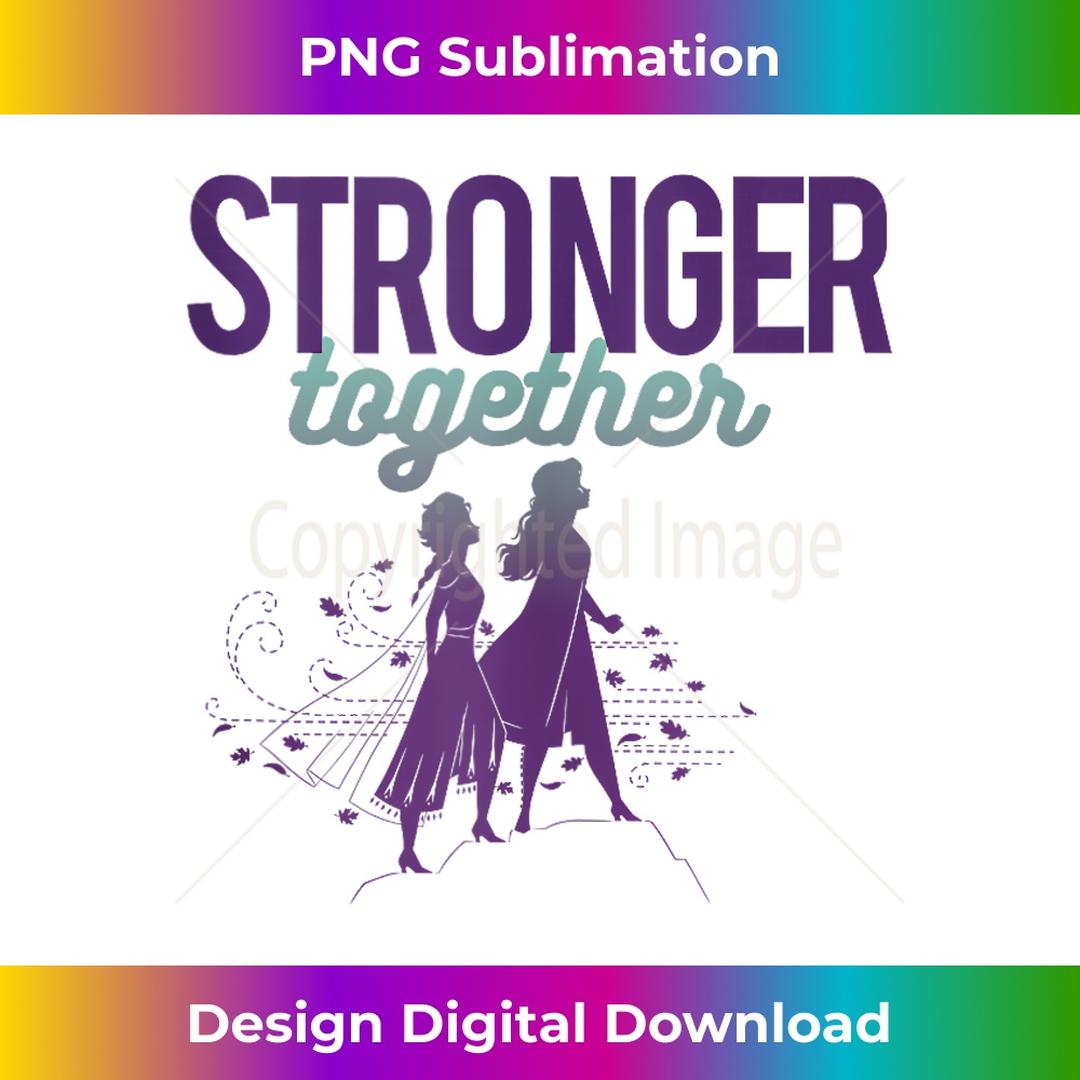 Disney Frozen 2 Elsa & Anna Stronger Together Silhouette Tan | Inspire ...