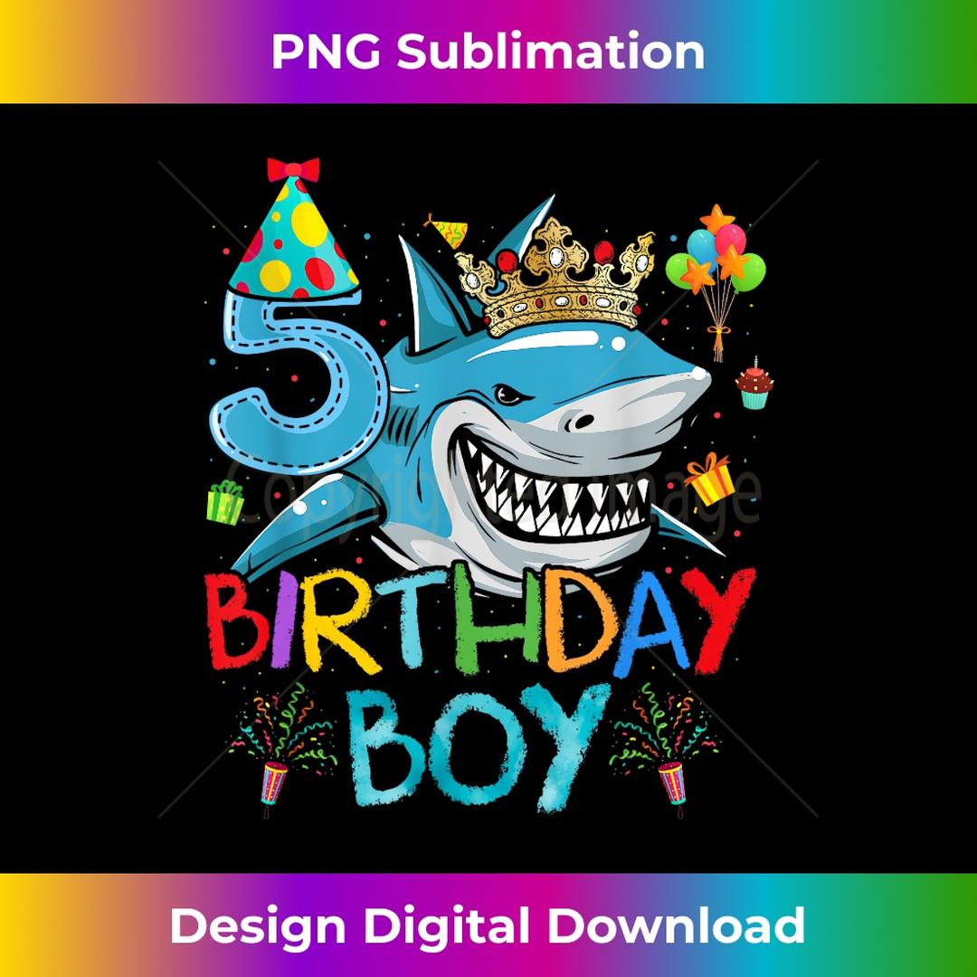 5th Birthday Shark Ocean Theme Party 5 Years Old For Boy - R | Inspire ...