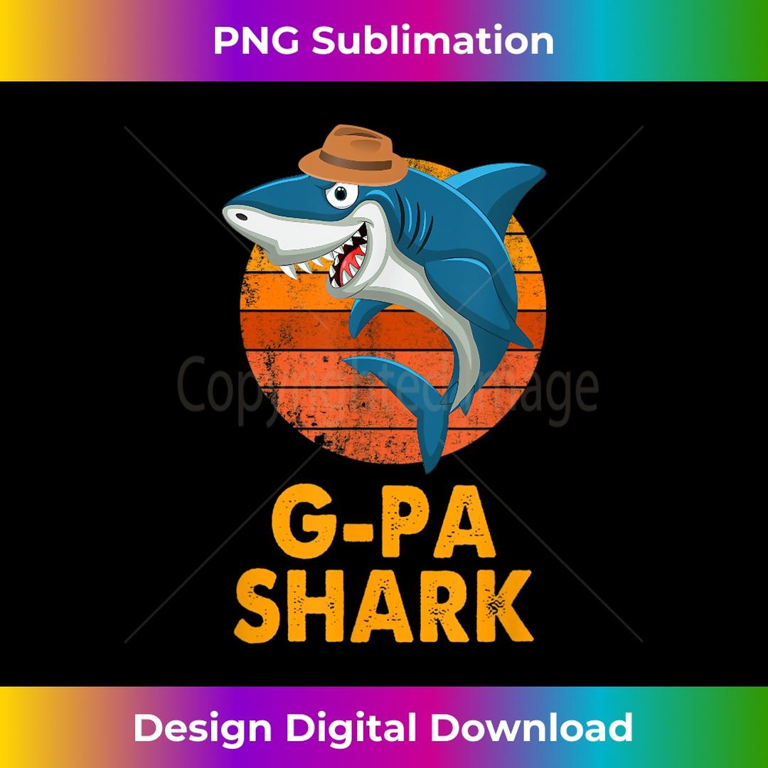 G-Pa Shark Funny Vintage Papa Grandpa Father's Day Gifts - H | Inspire ...