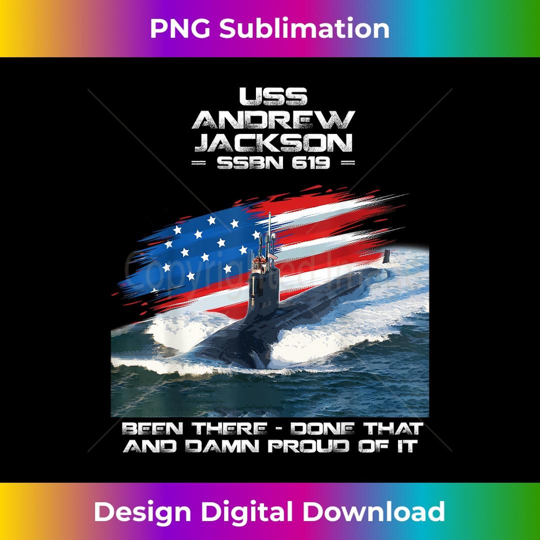 USS Andrew Jackson SSBN-619 American Flag Submarine Veteran | Inspire Uplift