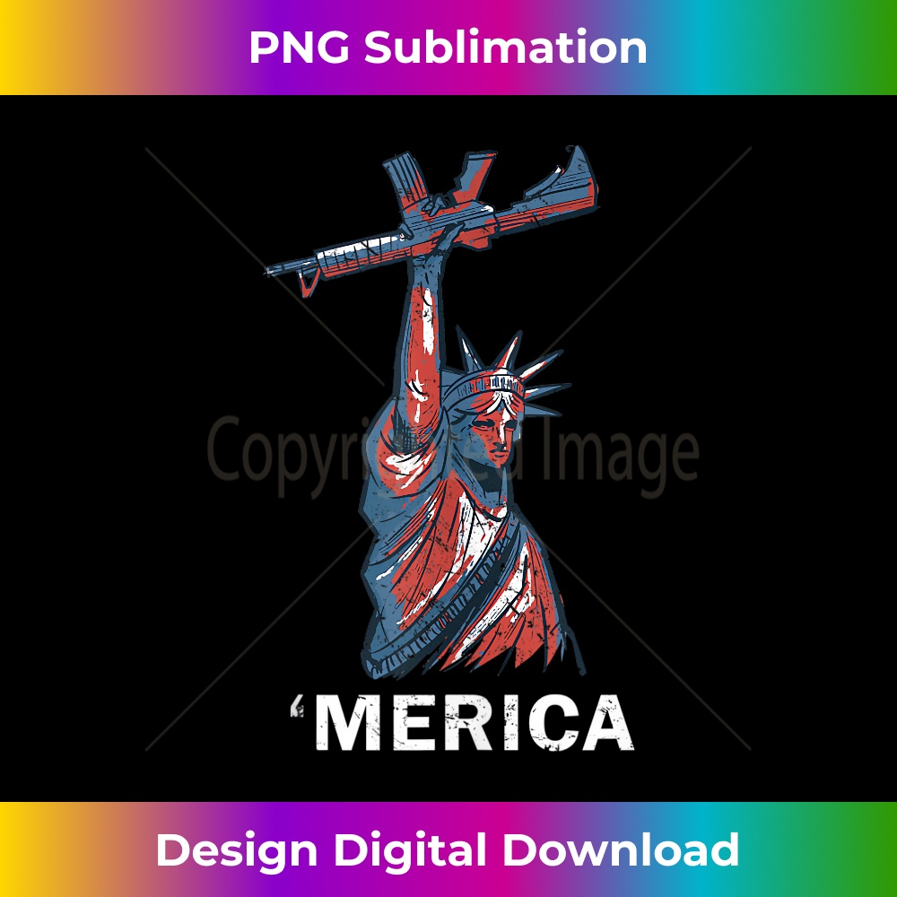 Statue Of Liberty Holding A Gun - Merica Red White And Blue | Inspire ...