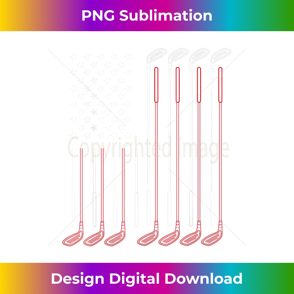 US Flag Golfer Golfing Sport Golf Course American Pride Golf | Inspire ...