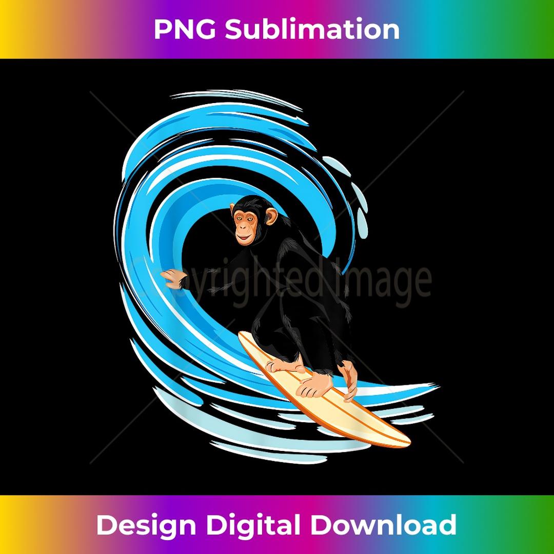 Surfing Monkey. Ape riding the tube wave on surfboard 2 - Re | Inspire Uplift