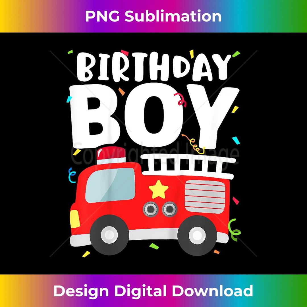 Birthday Boy Fire Truck Party Firefighter Theme Toddler - El | Inspire ...