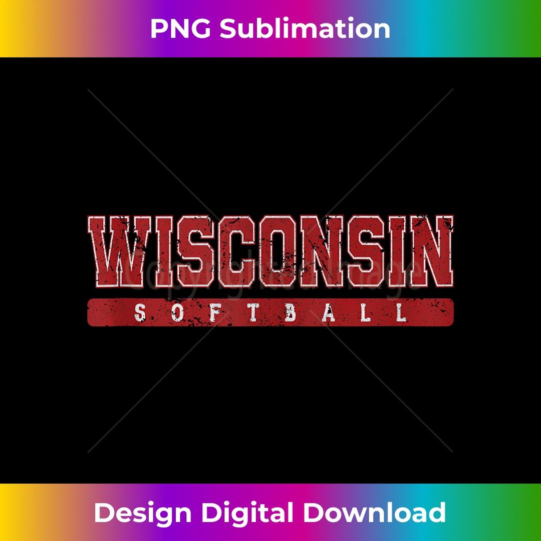 Wisconsin Softball Red Vintage Text 3 - PNG Transparent Subl | Inspire ...