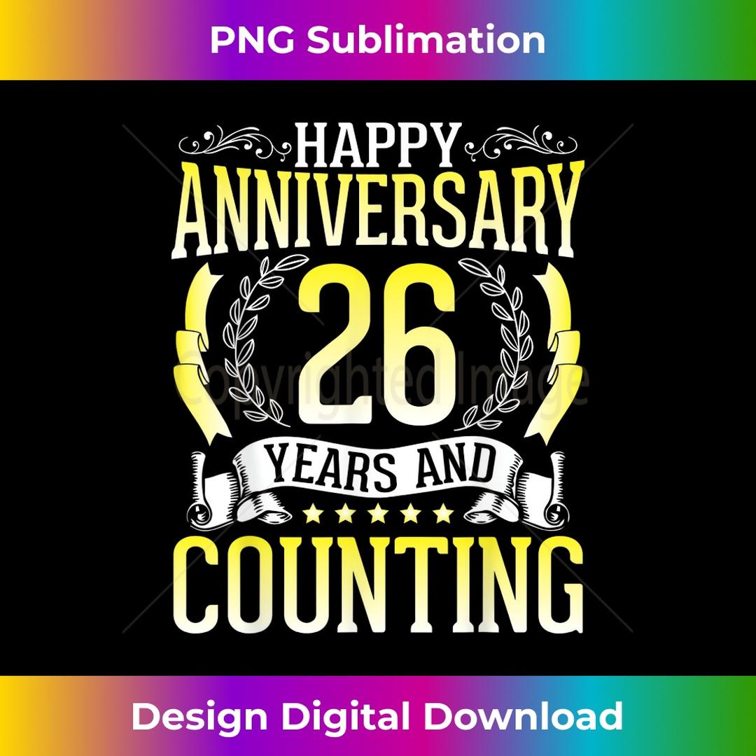 Happy Anniversary 26 Years And Counting Married Husband Wife | Inspire ...