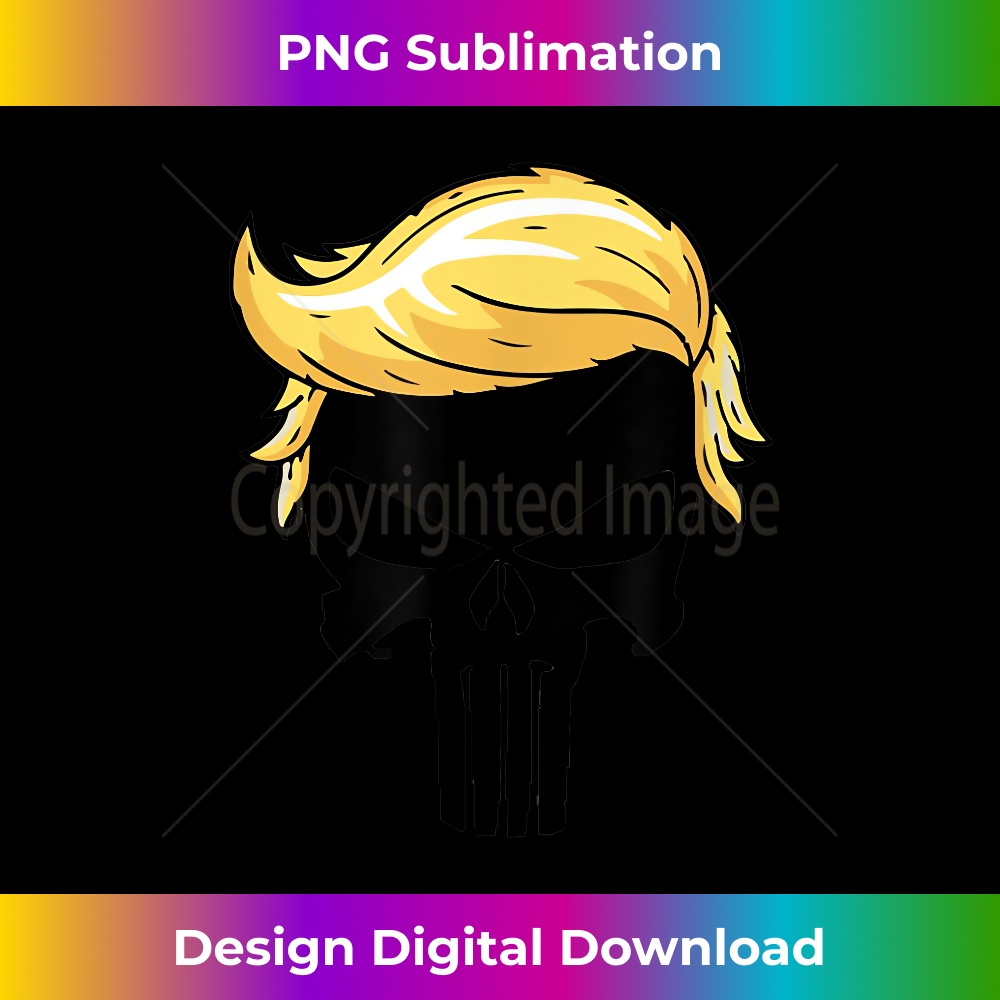 Skull with iconic Trump Hair president supporter t 1 - PNG T | Inspire ...