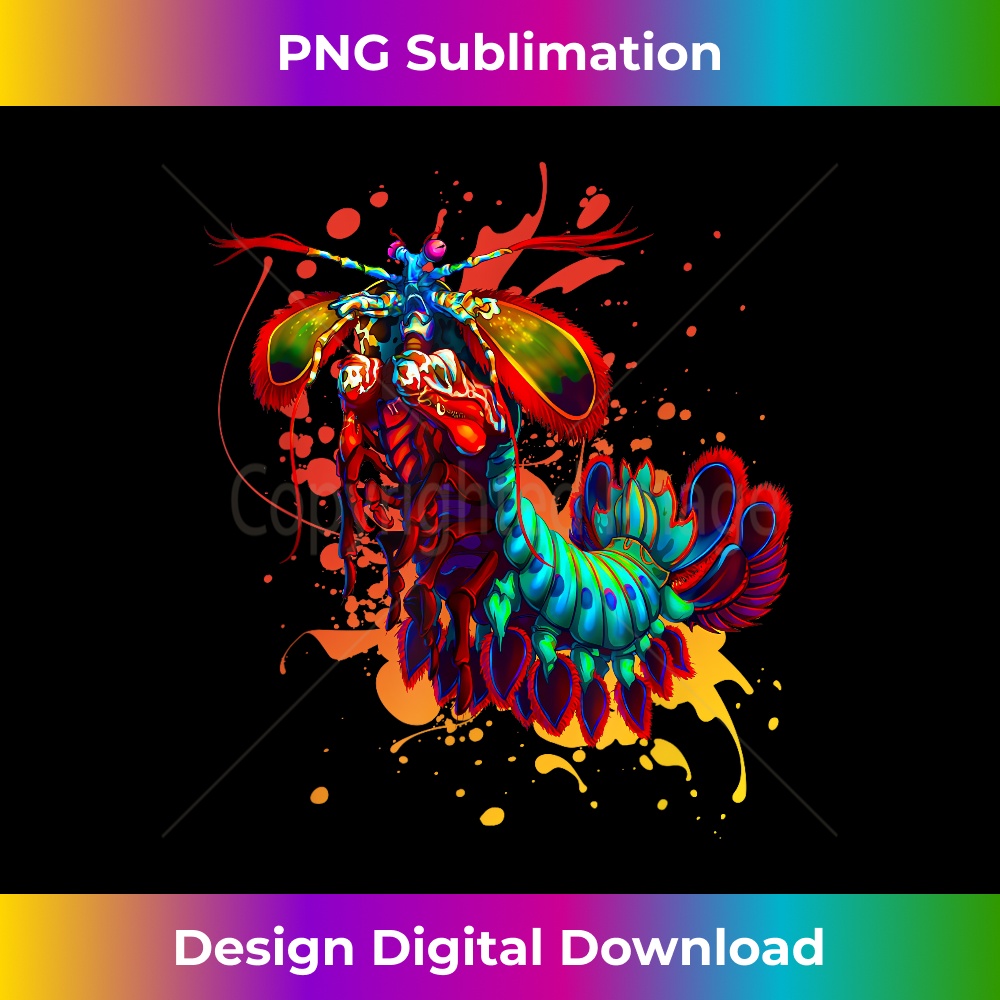Rainbow Peacock Mantis Shrimp Orange Splash 1 - Trendy Subli | Inspire ...