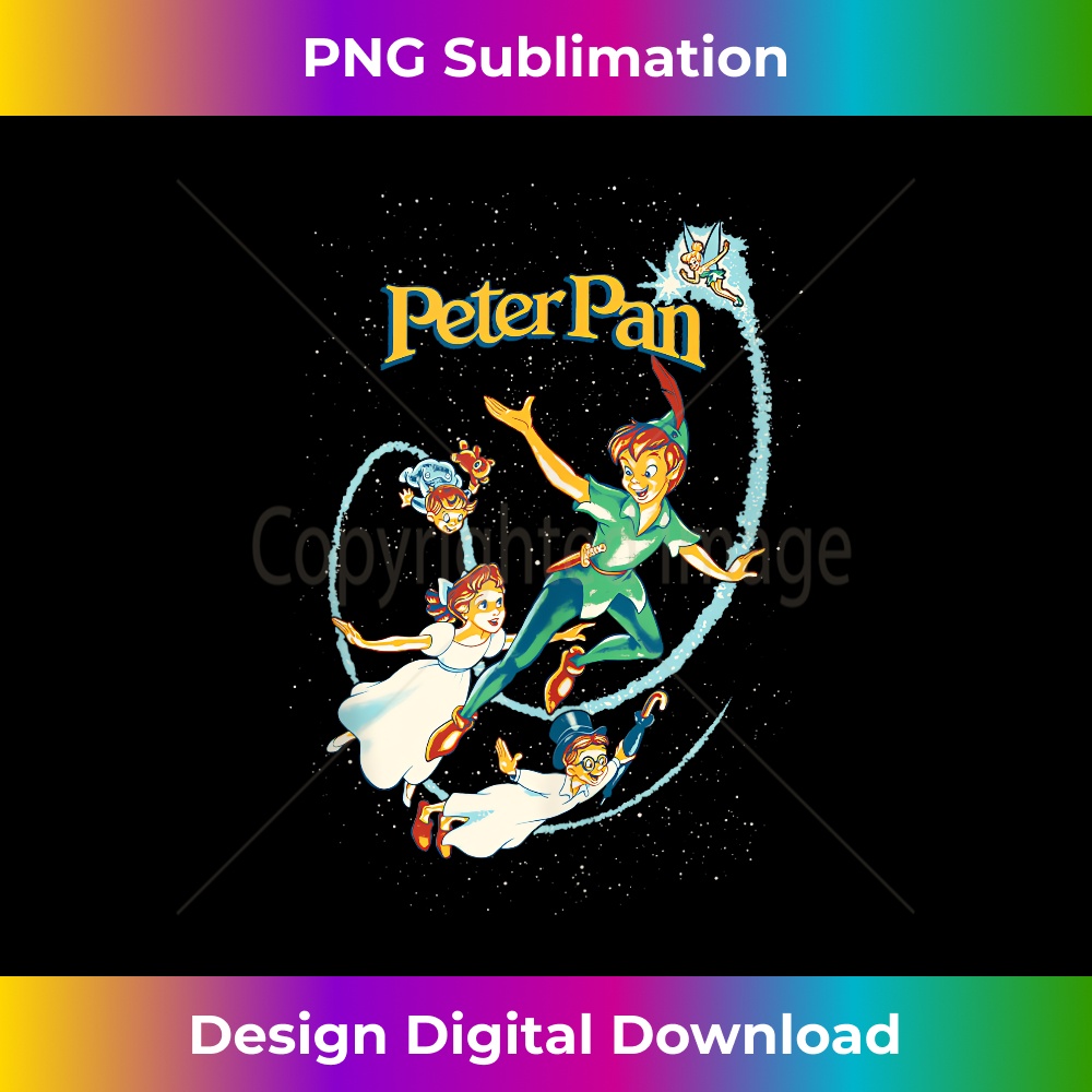 Disney Peter Pan Group Shot Classic Flight Stars - PNG Subli | Inspire ...