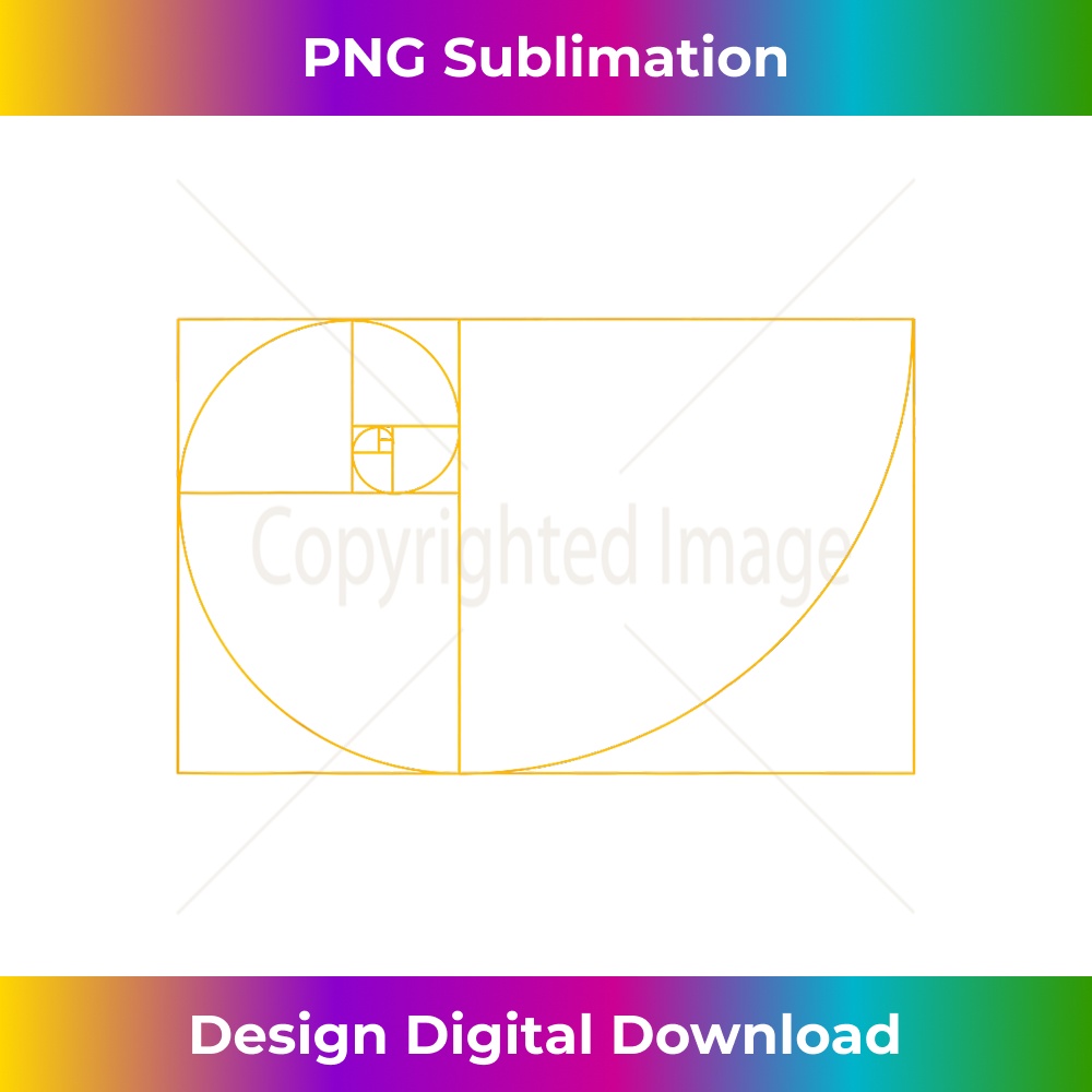 Golden Ratio Phi Spiral Perfect Geometry Fibonacci - High-Qu | Inspire Uplift