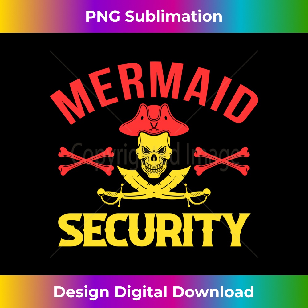 Mermaid Security Crossbones Skull Red Head Scarf Mermaid Pir | Inspire ...