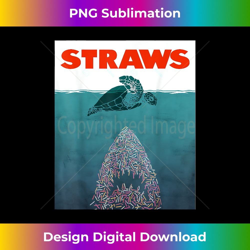 Save the Turtles! - No Straws Shark design 1 | Inspire Uplift