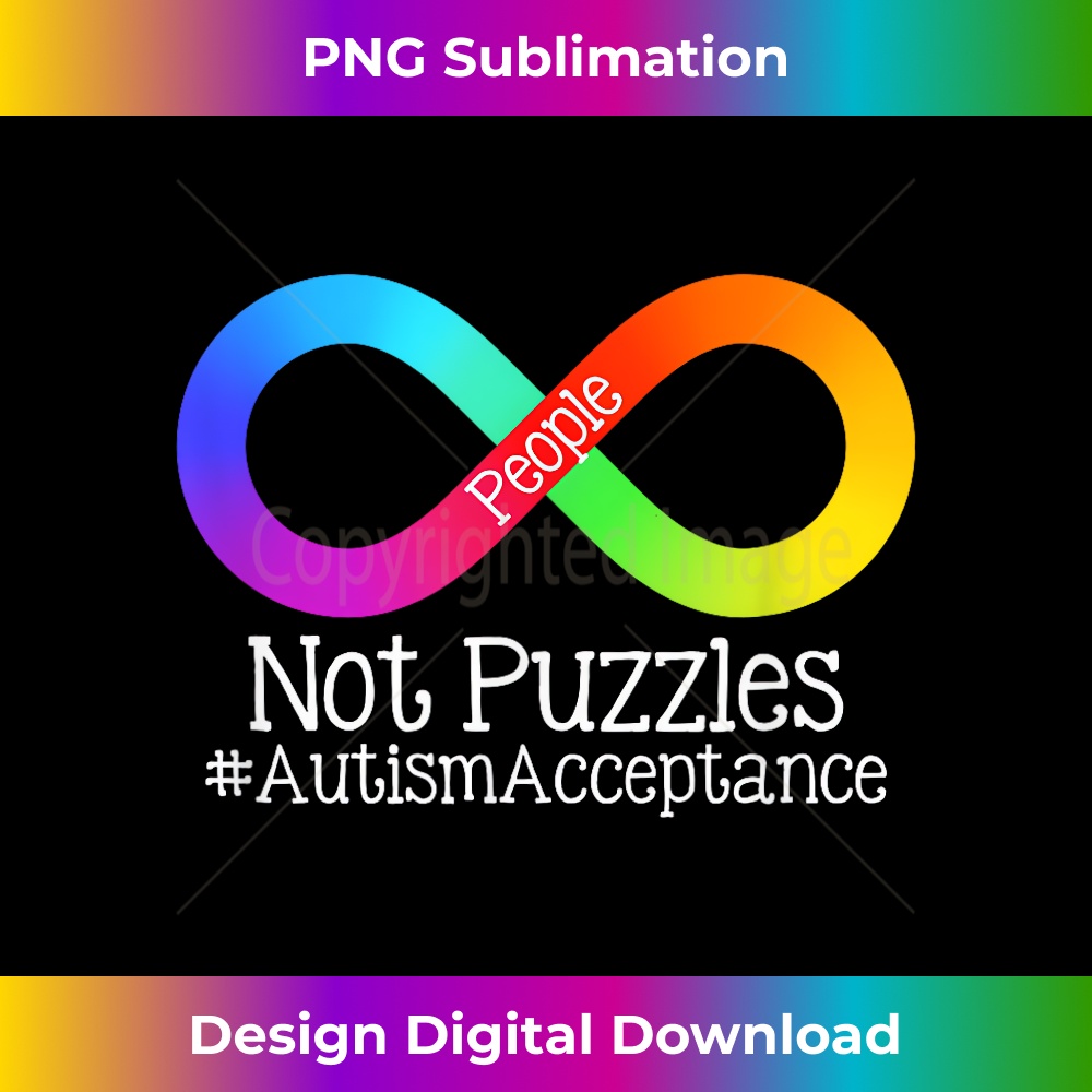 People Not Puzzles Autism Rainbow Infinity Symbol 1 - Specia | Inspire ...
