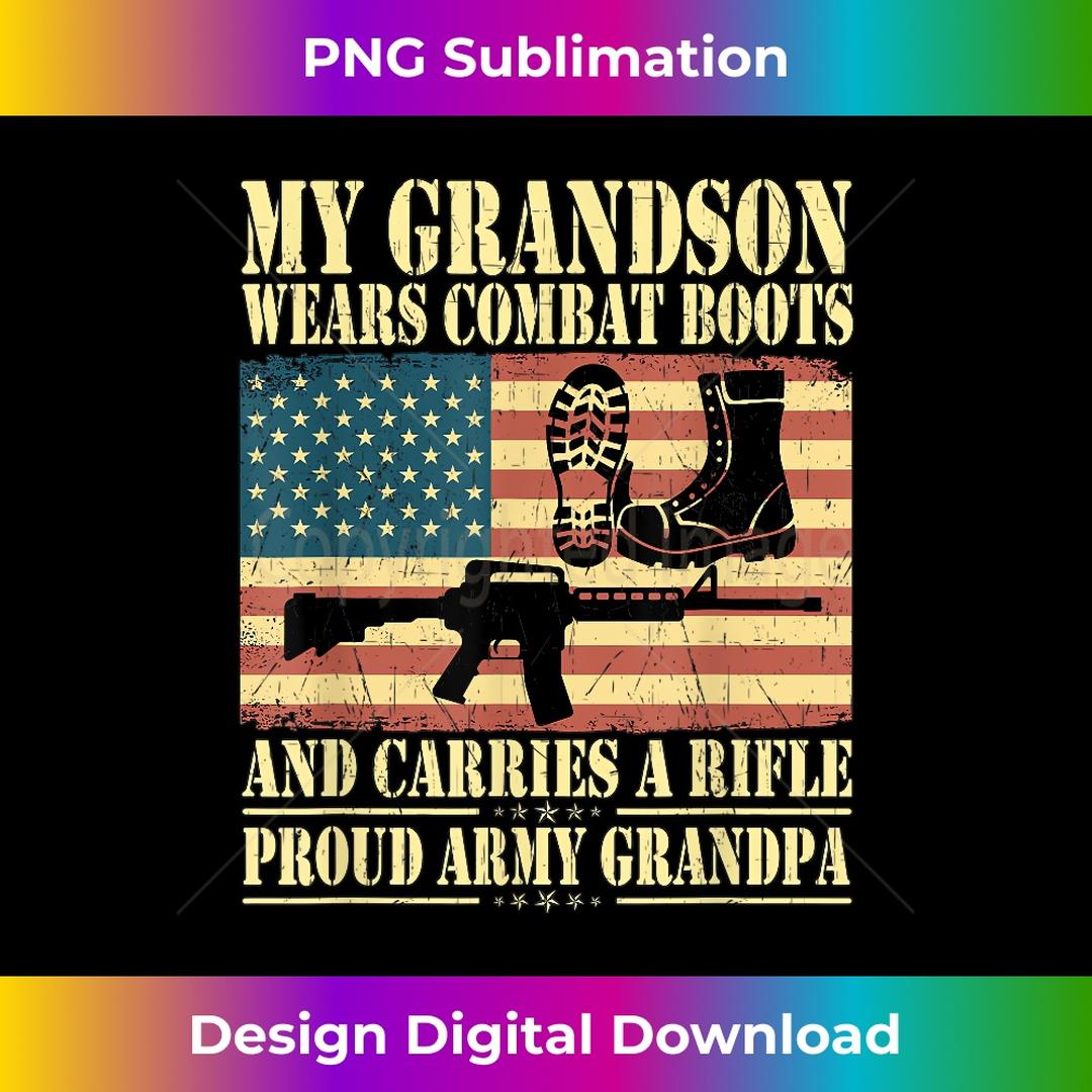 My Grandson Wears Combat Boots - Proud Army Grandpa 2 | Inspire Uplift