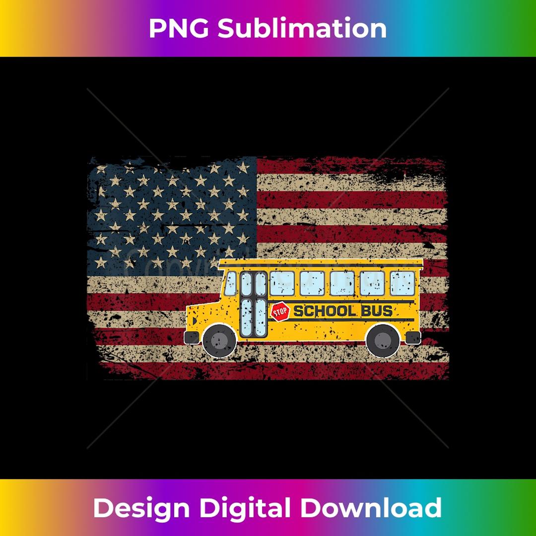 School Bus Driver America Flag Patriotic Bus Driving 2 - Ins | Inspire ...