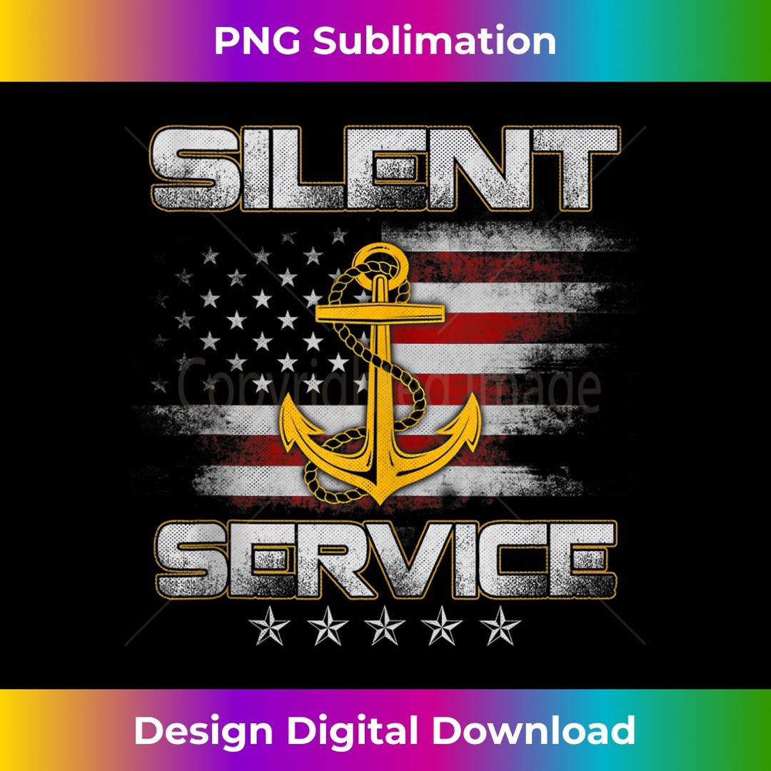 US Submarine Veteran Silent Service Submariner American Flag | Inspire ...