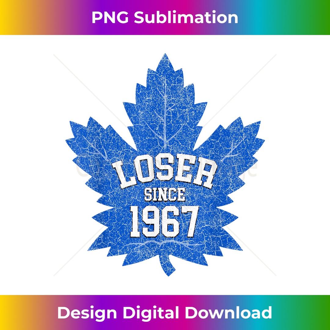 Loser Since 1967 Maple Tree Leaves Blue - Artistic Sublimati | Inspire ...