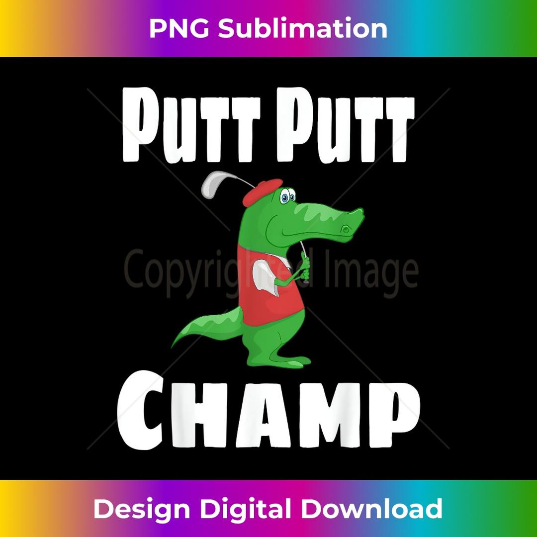 Funny Putt Putt Champ Mini Golf Champion Alligator Golfer - | Inspire ...