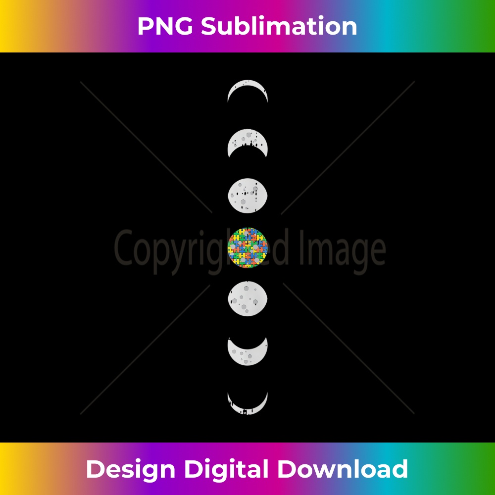 Moon Phase Puzzle Autism Awareness Gifts For Autistic Kids T | Inspire ...